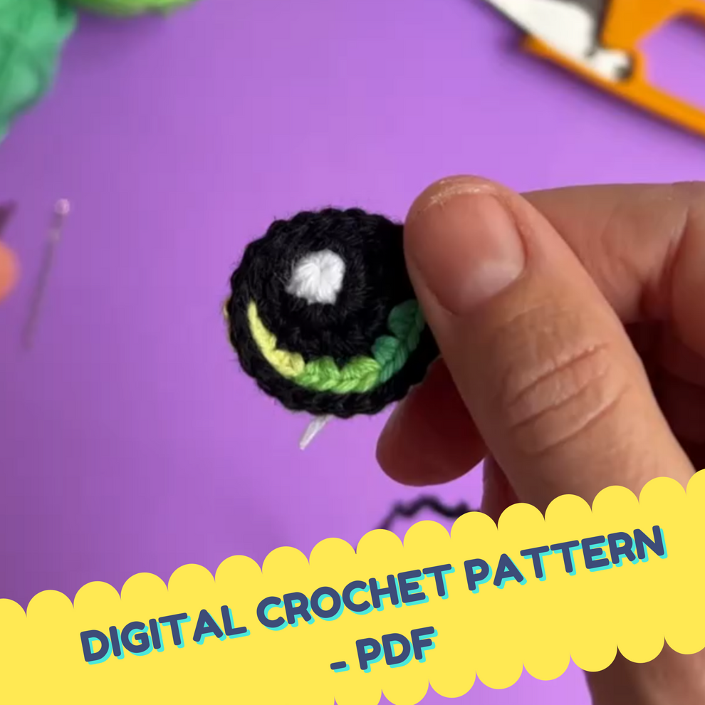 Digital crochet pattern - Round glint eye – Cro with the Flo